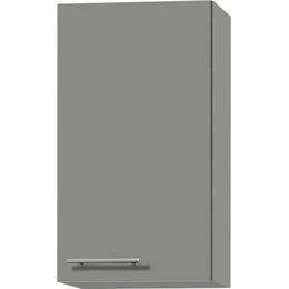 H&auml;ngeschrank Optifit, B:40cm H:70,4cm T:34,9cm, grau, K&uuml;che, Schr&auml;nke, "Bern", Breite 40 cm, 70 cm hoch, mit 1 T&uuml;r, mit Metallgriff