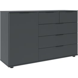 Kombikommode wimex, B:130cm H:83cm T:41cm, grau, Holzwerkstoff, Schlafzimmer, Sideboards, "Tilburg, Sideboard 130x43x83cm, Made in Germany", mit