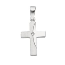 Adelia&acute;s ADELIA ́S Damen Kreuzanh&auml;nger "Damen & Herren 925 Silber Kreuz Anh&auml;nger mit Zirkonia", Silber 925 (Sterlingsilber), silber, Silber 925