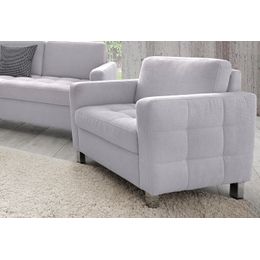 Sit & More Sessel SIT & MORE, B:77cm H:78cm T:78cm, silber, Luxus-Microfaser ALTARA NUBUCK (100% Polyester);Kunstleder SOFTLUX;Luxus-Microfaser (90% Polyester;