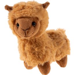 Heunec Kinder Kuscheltier "Kuma, Lama", braun, H:16cm, Pl&uuml;schfiguren, Made in Germany