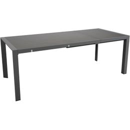 Gartentisch Konifera, B:154cm H:75cm T:90cmdunkelgrau, dunkelgrau, dunkelgrau, Outdoor, Tische, "Granada", ausziehbar von 154cm auf 214cm