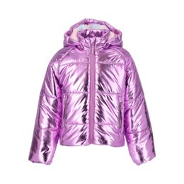 ZIGZAG M&auml;dchen Steppjacke "Fantasy", lila, Gr. 110, unifarben, 100% Polyester, Jacken, im stylischen Metallic-Look