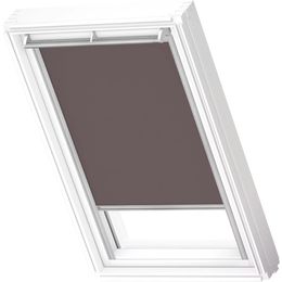 Velux Verdunklungsrollo "DKL 4577S Farbe: taupe", C06, stufenlos positionierbar, grau, Rollos, alufarbene F&uuml;hrungsschienen & Griffleiste