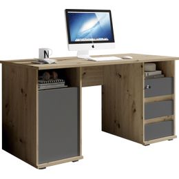 Schreibtisch BEGA OFFICE, B:145cm T:65cm, schwarz, B&uuml;ro, Tische, "Primus U2", mit Schubkasten abschlie&szlig;bar, Gamingtisch geeignet