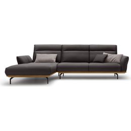 Ecksofa, B:318cm H:103cm T:183cm, braun, CREATION BY ROLF BENZ, NaturLEDER OSKAR (echtes Rindsleder), Wohnzimmer, Sofas, "CR.460", Sockel in