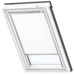 Velux Verdunklungsrollo "DKL PK08 1025S", PK08, wei&szlig;, Kinderzimmer, Rollos, alufarbene F&uuml;hrungsschienen & Griffleiste