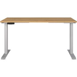 Schreibtisch Germania, B:140cm H:72cm T:80cm, beige, B&uuml;ro, Tische, "Jet, elektrisch h&ouml;henverstellbar", moderne Farbvariationen, Breite