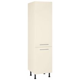 Wiho-K&uuml;chen Seitenschrank WIHO K&Uuml;CHEN, B:50cm H:195cm T:58cm, beige, K&uuml;che, Schr&auml;nke, "Ela", 50 cm breit, h&ouml;henverstellbare F&uuml;&szlig;e