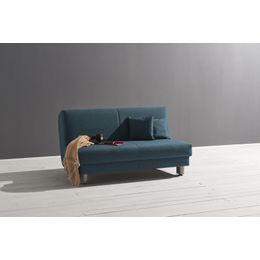 ell+ell Schlafsofa ELL + ELL, B:180cm T:100cm, blau, Jugendzimmer, Sofas, "Enny", Breite 180 cm, Liegeh&ouml;he 45 cm, F&uuml;&szlig;e alufarben