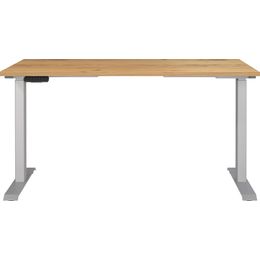 Schreibtisch Germania, B:140cm H:72cm T:80cm, beige, B&uuml;ro, Tische, "Jet, elektrisch h&ouml;henverstellbar", moderne Farbvariationen, Breite
