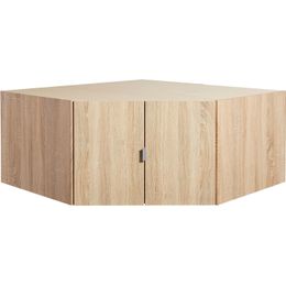 Schrankaufsatz Priess, B:94cm H:43cm T:54cm, braun, Holzwerkstoff, Schlafzimmer, M&ouml;belaufs&auml;tze, "Schrankoberteil, Aufsatzschrank Madrid", Schafft