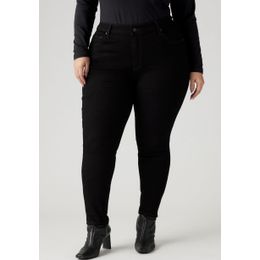 LEVI'S&reg; PLUS LEVI'S PLUS Damen Skinny-fit-Jeans "721 PL HI RISE SKINNY", schwarz, Gr. 20, Denim/Jeans, Obermaterial: 73% Baumwolle, 26% Polyester, 1% Elasthan,