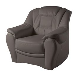 Sit & More Sessel SIT & MORE, B:98cm H:94cm T:95cm, grau, Luxus-Microfaser ALTARA NUBUCK (100% Polyester);SOFTLUX-Kunstleder;NaturLEDER (echtes Rindsleder),