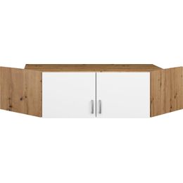 Schrankaufsatz Rauch, H:39cm T:117cm, wei&szlig;, Holzwerkstoff, Schlafzimmer, M&ouml;belaufs&auml;tze, "Bremen"