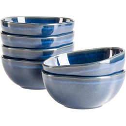 M&auml;ser M&Auml;SER Sch&uuml;ssel "Cordelia, Sch&uuml;ssel Set, aus Steinzeug, &Oslash; 16 cm", &Oslash; 16cm, blau, Sch&uuml;sseln