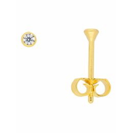 Adelia&acute;s ADELIA ́S Damen Paar Ohrh&auml;nger "1 Paar 333 Gold Ohrringe / Ohrstecker mit Zirkonia &Oslash; 2,5 mm", Damen, Gold, gold, Gold, Ohrringe, 333 Gold mit Zirkonia