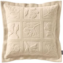 Kissenh&uuml;lle, B:80cm L:80cm, beige, Baumwolle, 100% Baumwolle, Kissenbez&uuml;ge