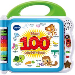 Vtech Kinder Kinderbuch "VtechBaby, Mein 100-W&ouml;rter-Buch, wei&szlig;", bunt, B:24cm H:23cm, B&uuml;cher, mit Licht und Sound