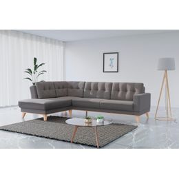 Sit & More Ecksofa SIT & MORE, B:298cm H:90cm T:198cm, braun, 100% PES, Wohnzimmer, Sofas, "Lavida L-Form", wahlweise mit Kippfunktion und Bettkasten