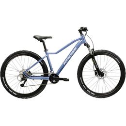 KROSS Mountainbike "Damen Hardtail Lea 4.0", 36cm, 27,5+ Zoll (69,85cm) hinten: 27,5+ Zoll (69,85cm), blau, Fahrr&auml;der