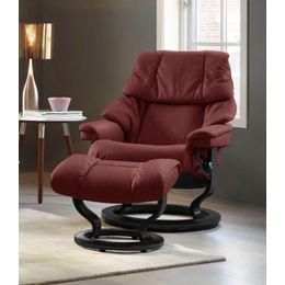 stressless "Reno" Set, Relaxsessel mit Hocker, mit Hocker, mit Classic Base, Gr&ouml;&szlig;e S, M & L, Gestell Schwarz