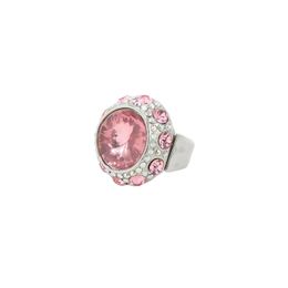 Damen Fingerring "Victoria", Messing, rosa, Collezione Alessandro, Messing, Fingerringe