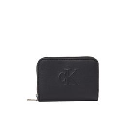 Calvin Klein Jeans "SCULPTED MED ZIP AROUND WALLET", Geldbeutel, Portemonnaie Damen mit CK Pr&auml;gung