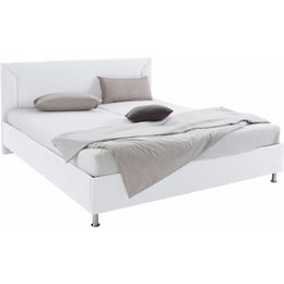 Polsterbett, B:210cm L:210cm, wei&szlig;, Westfalia Schlafkomfort, Bezug Bett: Microfaser (100% Polyester);Bonnell-Federkernmatratze: Mischgewebe (51%