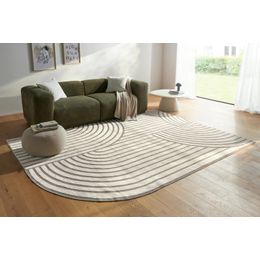 Teppich s.Oliver, B:160cm H:11mm L:230cm, wei&szlig;, Kunstfaser, Wohnzimmer, Teppiche, "Cilla, besondere Form, modernes Design, dichte Qualit&auml;t",