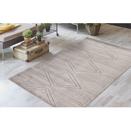 Teppich Kayoom, B:160cm H:9mm L:230cm, grau, Polypropylen, Wohnzimmer, Teppiche, "Madita 100"
