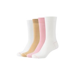 s.Oliver Damen Socken "Socken 4er Pack", Gr. 39almond blossom, 70% Viskose 28% Polyamid 2% Elasthan, uni, Socken
