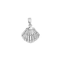 Vivance Damen Kettenanh&auml;nger "925/- Sterling Silber rhodiniert Muschel", one-size, Silber 925 (Sterlingsilber), 1,3 g, wei&szlig;, Silber 925