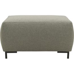 Hocker, B:88cm H:44cm T:68cm, grau, LOOKS by Wolfgang Joop, 100% Polyester, Wohnzimmer, Hocker, "Looks VI", gerade Linien, in 2 Bezugsqualit&auml;ten