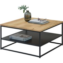 Couchtisch Stolkom, H:40cm, braun, Wohnzimmer, Tische, "Tilda Wohnzimmertisch Massivholz im Industrial Style BxHxT 75x40x75 cm", Eiche Massivholz