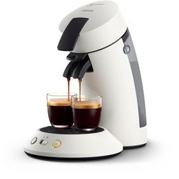 PHILIPS SENSEO Kaffeepadmaschine "Original Plus CSA210/60, mit zwei Kaffee-Einstellungen", 2, wei&szlig;, Kaffeemaschinen, aus 28% rec. Plastik