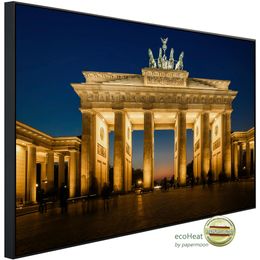 papermoon Infrarotheizung "Brandenburger Tor", B/H/T: 80cm x 60cm x 3cm, 450 W, bunt, Heizk&ouml;rper, sehr angenehme Strahlungsw&auml;rme