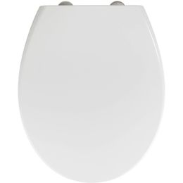 WC-Sitz Wenko, B:37,5cm, wei&szlig;, Kunststoff, WC-Sitze, "Delos Family", Softclose / Kindersitz / Kinderbrille