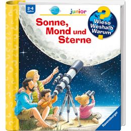 Ravensburger Kinderbuch "Wieso? Weshalb? Warum? junior, Band 72 Sonne, Mond und Sterne", bunt, B&uuml;cher, Made in Europe