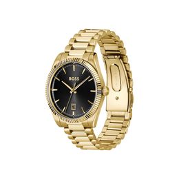 BOSS Herren Quarzuhr "CHESWICK", gold, Armbanduhren, Armbanduhr, Herrenuhr, Edelstahlarmband, analog, Tag