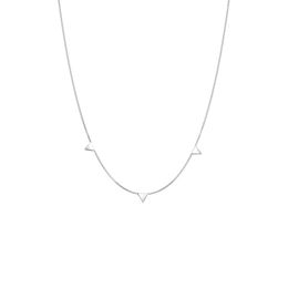 Elli Damen Kette mit Anh&auml;nger "mit Dreieck im Geo Design 925 Silber", 40, ohne Stein, Silber 925 (Sterlingsilber), L: 40, silber, Silber 925
