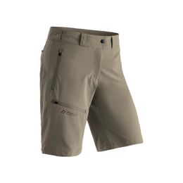 Maier Sports Damen Funktionsshorts "Latit Short W", beige, Gr. 34, 88% Polyester (Recycelt), 12% Elasthan, Hosen, Nachhaltige Funktionsshort aus