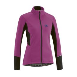 Gonso Damen Fahrradjacke "FURIANI", lila, Gr. 40, 100% Polyester, Jacken, Damen Softshell-Jacke, Windjacke atmungsaktiv und wasserabweisend