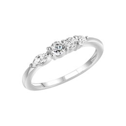 Firetti Damen Fingerring "Schmuck Geschenk Silber 925 Silberring Solit&auml;r-Optik", 62, Silber 925 (Sterlingsilber), 1,6mm, silber, Silber 925