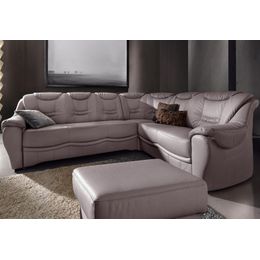 Sit & More Ecksofa SIT & MORE, B:265cm H:94cm T:215cm, grau, NaturLeder;Luxus-Microfaser;Luxus-Kunstleder;Primabelle-Microfaser, Wohnzimmer, Sofas, "Benson