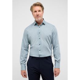 Eterna Herren Langarmhemd "MODERN FIT", gr&uuml;n, Gr. 38, Twill, 100% Baumwolle, Hemden, NON IRON (b&uuml;gelfrei)