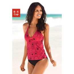 s.Oliver Damen B&uuml;gel-Tankini, orange, Gr. 38, Polyamid, Bikini-Sets, mit sch&ouml;nem Druckdesign