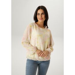 Damen Schlupfbluse, bunt, Gr. 48, Aniston SELECTED, bedruckt, gebl&uuml;mt, gemustert, Web, Obermaterial: 100% Polyester. Futter: 95% Viskose, 5%