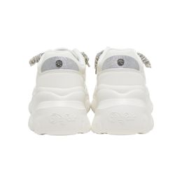 Buffalo Damen Trainingsschuh "Buffalo BLISS SHINE - VEGAN NAPPA", Gr. 41, wei&szlig;, Leder, unifarben, Schuhe