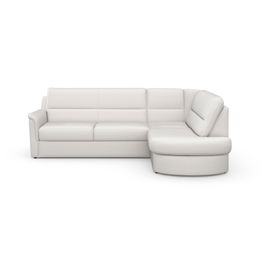Sit & More Ecksofa SIT & MORE, B:243cm H:87cm T:155cm, silber, Wohnzimmer, Sofas, "Panini L-Form", wahlweise mit Vorziehsitz und Bettkasten